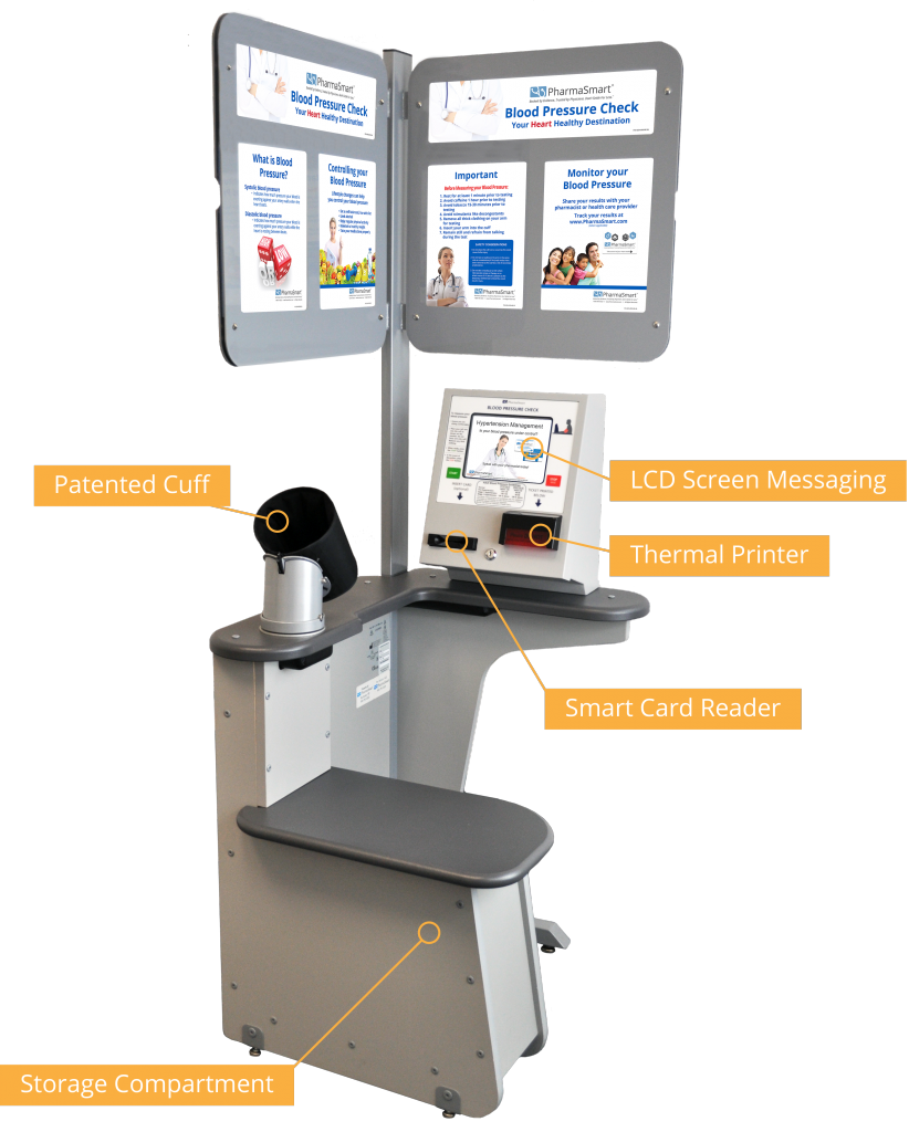 PS-2000C Blood Pressure Kiosk | PharmaSmart