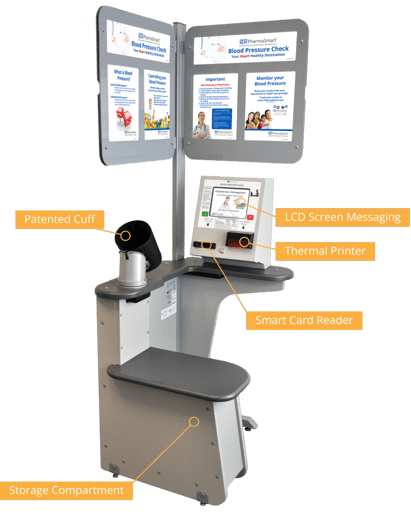 PS-2000C Blood Pressure Kiosk | PharmaSmart