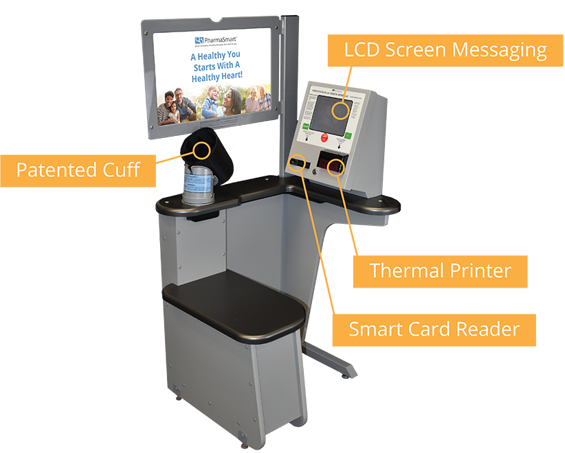 PS-2000C Blood Pressure Kiosk | PharmaSmart